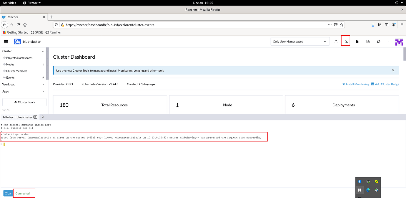 在 Rancher WebUI 中，打开下游集群 “kubectl shell”，无法正常执行 kubectl 命令 - Rancher 2.x - Rancher 中文论坛
